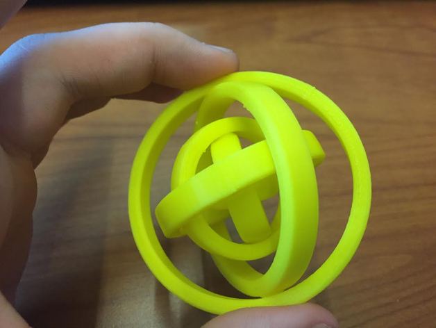3D Printable Gyroscopic Rings by Tim Snow