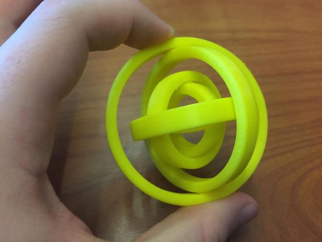 3D Printable Gyroscopic Rings by Tim Snow