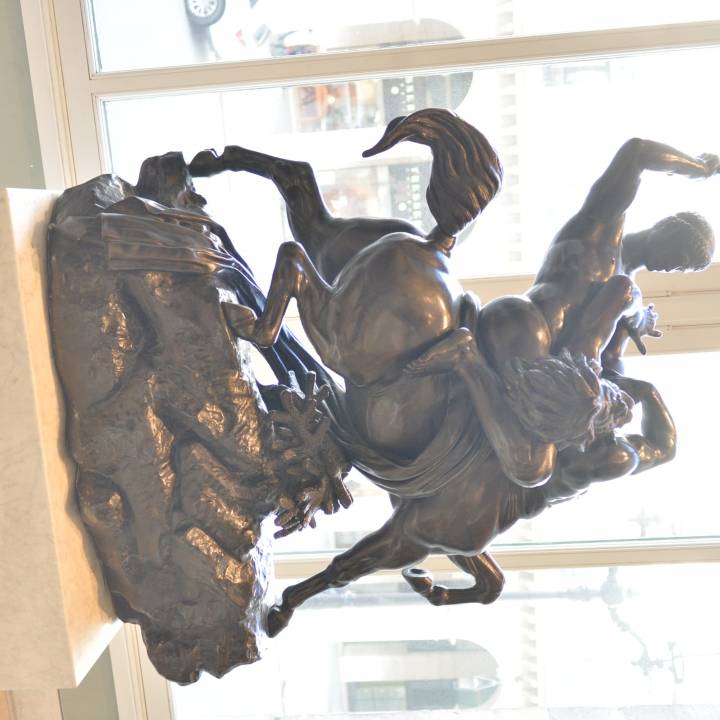 3D Printable Theseus fighting the Centaur Biénor by Scan The World