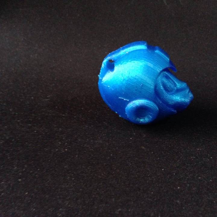 3D Printable Mega Man Key Ring by William D'Ambrosio