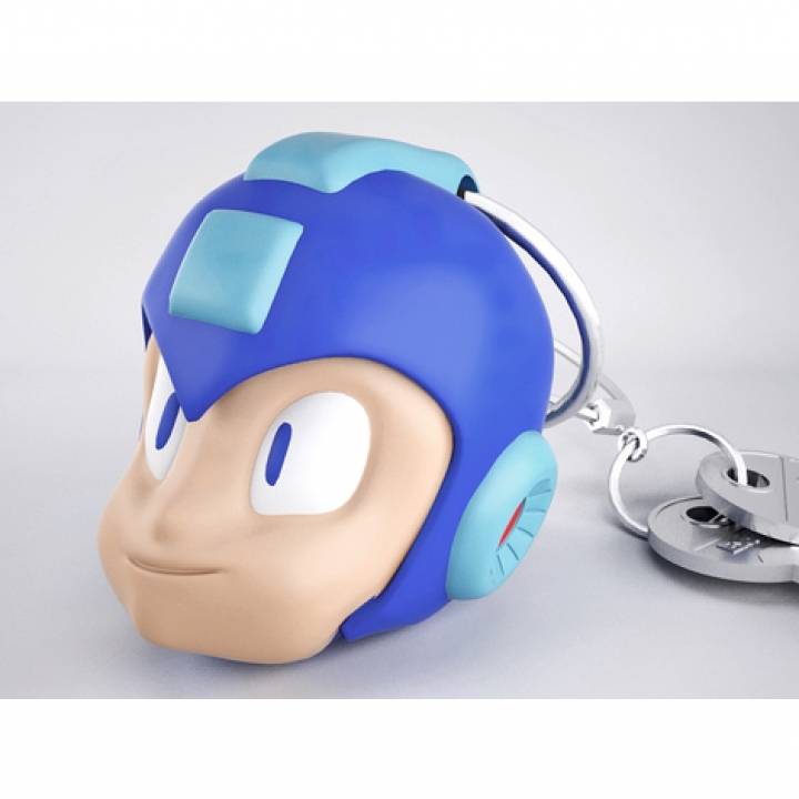 3D Printable Mega Man Key Ring by William D'Ambrosio