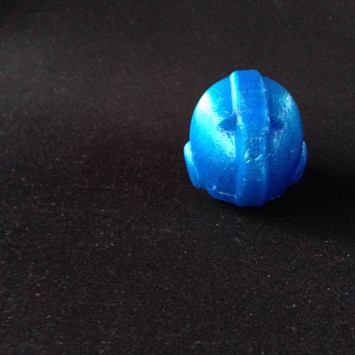 3D Printable Mega Man Key Ring by William D'Ambrosio
