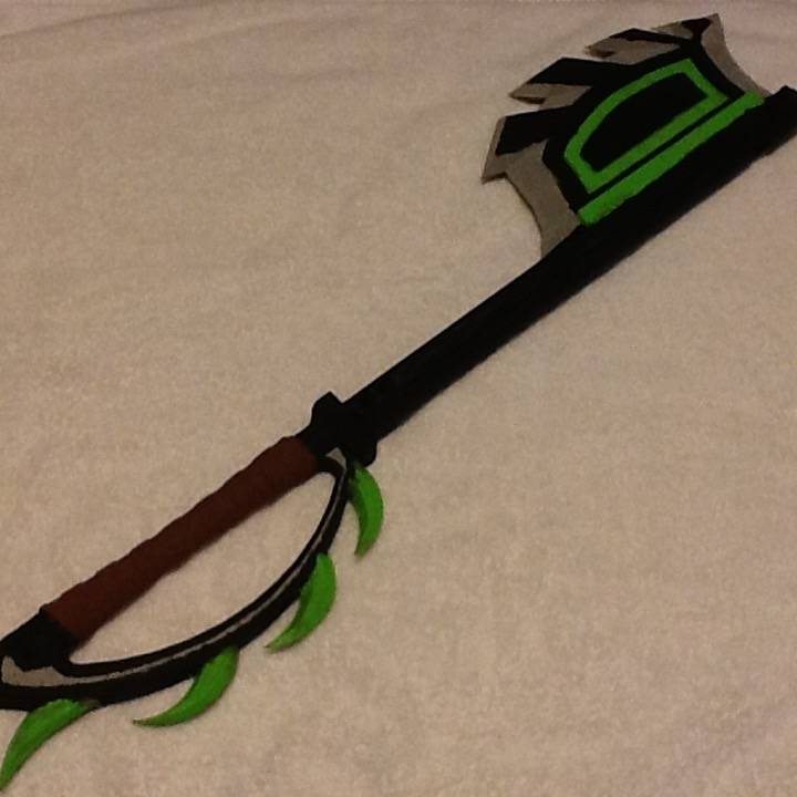 3D Printable Customizable Switch Axe by Sarron Simpson