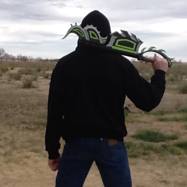 3D Printable Customizable Switch Axe by Sarron Simpson