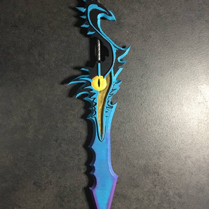 3D Printable Monster Hunter Nether Dilemnity Sword by Fotis Mint Studios