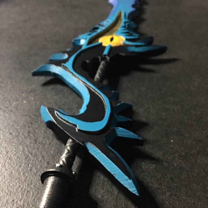 3D Printable Monster Hunter Nether Dilemnity Sword by Fotis Mint Studios