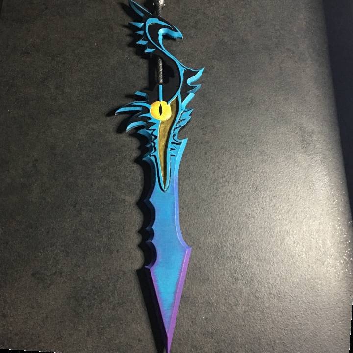 3D Printable Monster Hunter Nether Dilemnity Sword by Fotis Mint Studios