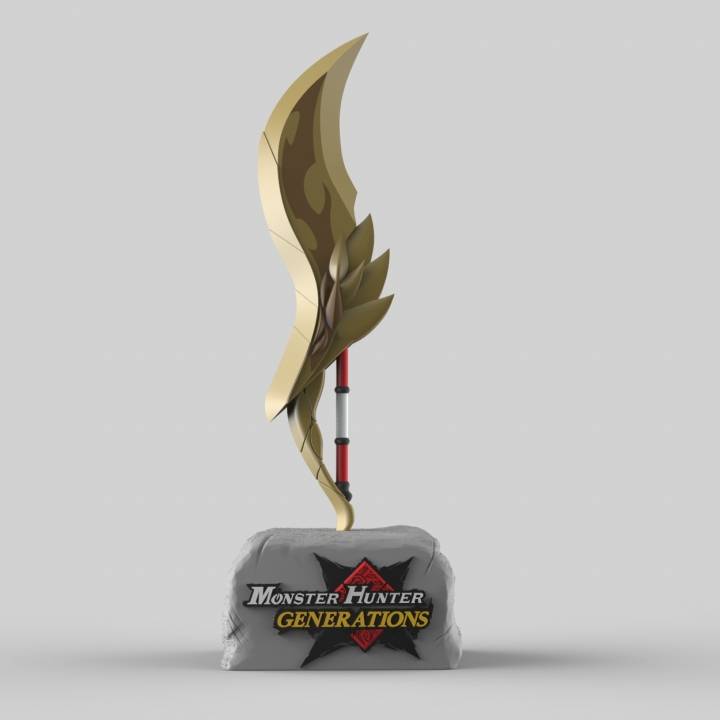 3D Printable Monster Hunter Generations Greatsword Display Piece by ...