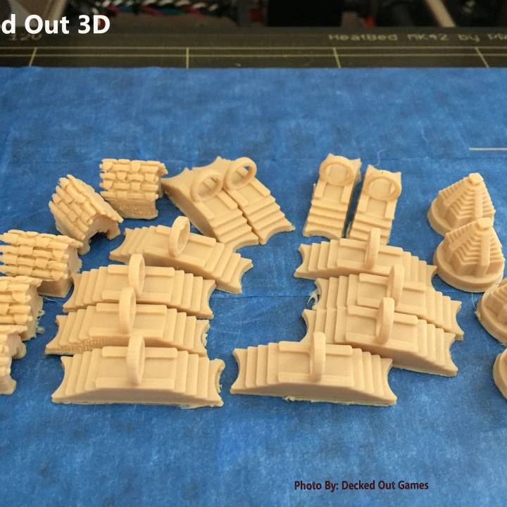3D Printable Aztec/Inca Theme Player Set / Settlers of Catan by Adam S