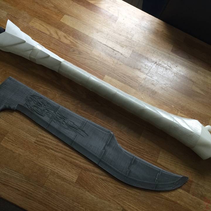 3D Printable Monster Hunter Insect Glaive by James Toogood