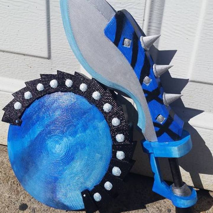 3D Printable Monster Hunter Sword & Shield by Brandon Mott
