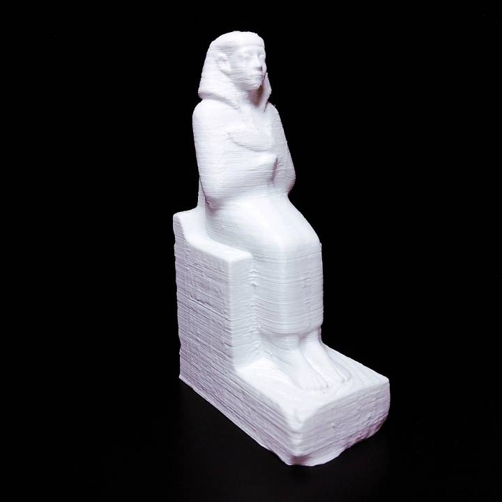 3D Printable Seated Nemti-hotep by Caz Egelie