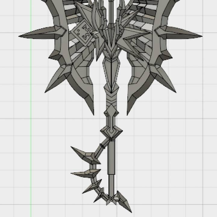 3D Printable Monster Hunter Frontier Guanzorumu Switch Axe by Andrew Soutar