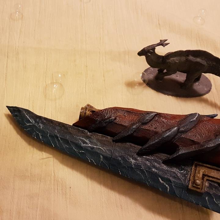 3D Printable Monster Hunter - Glavenus Gunlance, Bubble gun! by Axolote ...