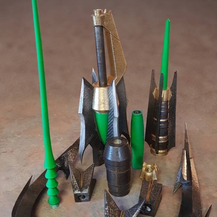 3D Printable Monster Hunter Lance - bsides by Billy Sides