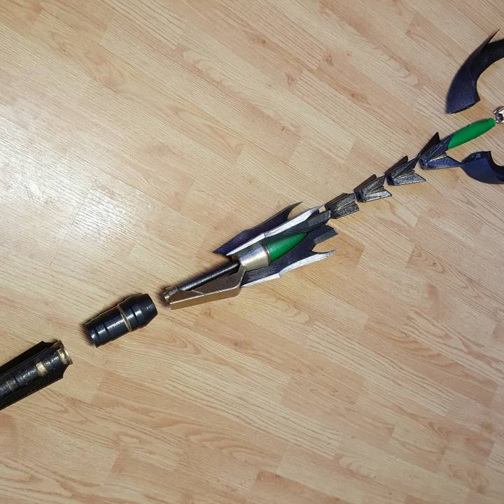 3D Printable Monster Hunter Lance - bsides by Billy Sides