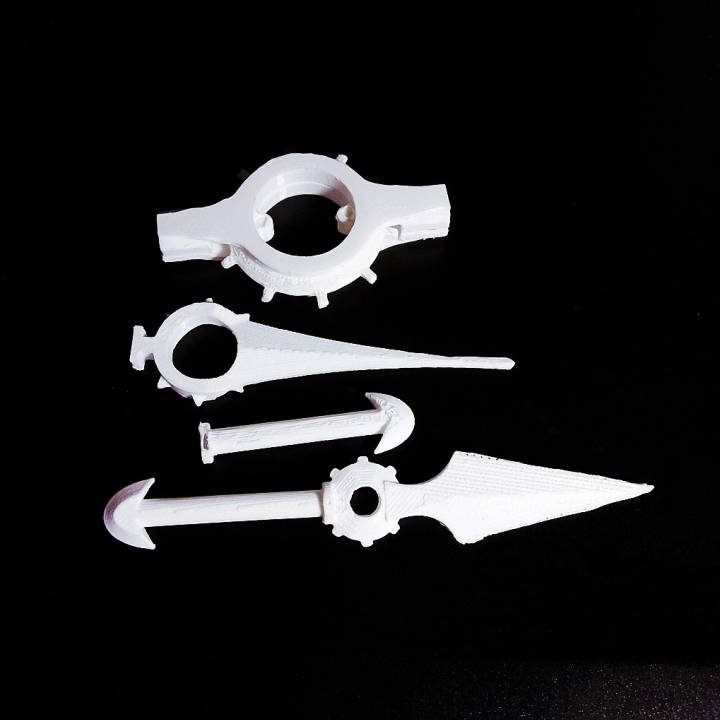 3D Printable Twin Swords Clock Hands by Esteban Fregoso L