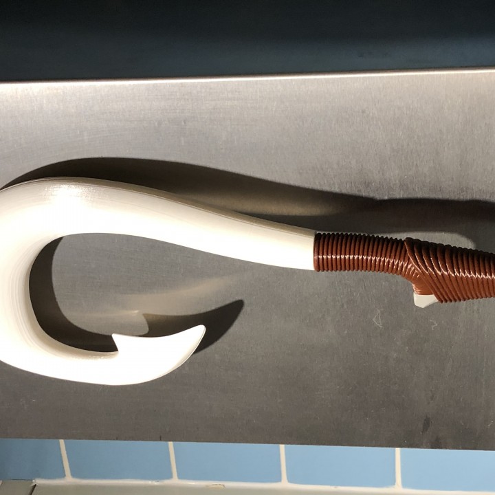 3D Print of Maui's magical fish hook from the movie Moana by v8nye