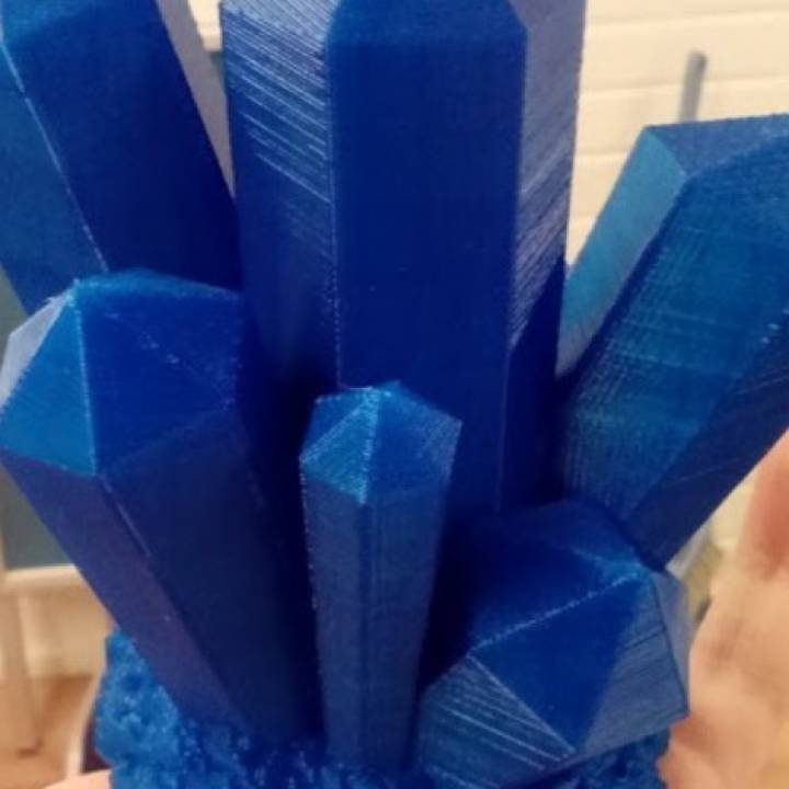3D Printable Crystal Cluster by Jukka Seppänen