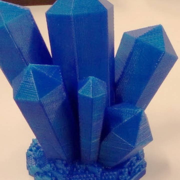 3D Printable Crystal Cluster by Jukka Seppänen