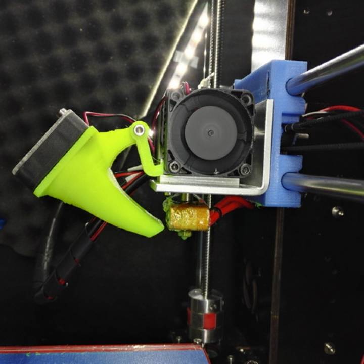 3D Printable Fan duct 40mm CTC prusa i3 by Bordes-pages Yoann