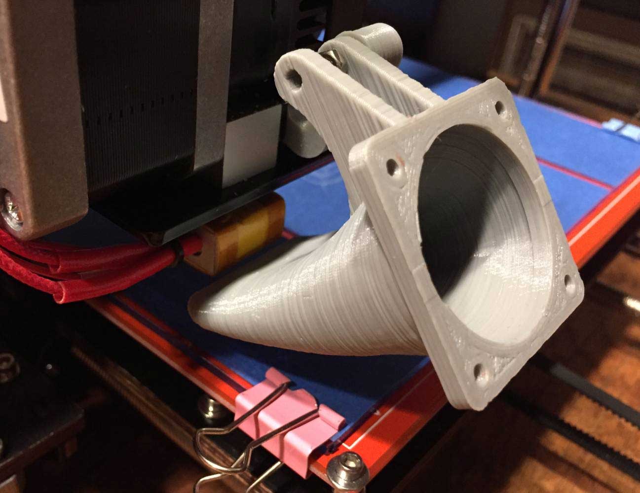 3D Printable Fan duct 40mm CTC prusa i3 by Bordes-pages Yoann