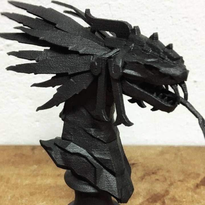 3D Printable SMITE Kukulkan Bust by Alexei Bruton
