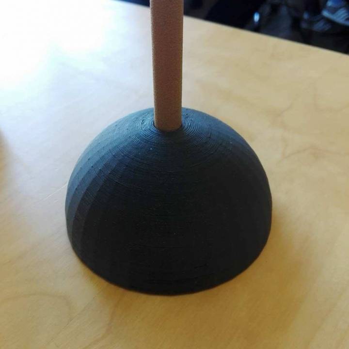 3D Printable Standard base and pin for Scan the World statue by Romain Kidd