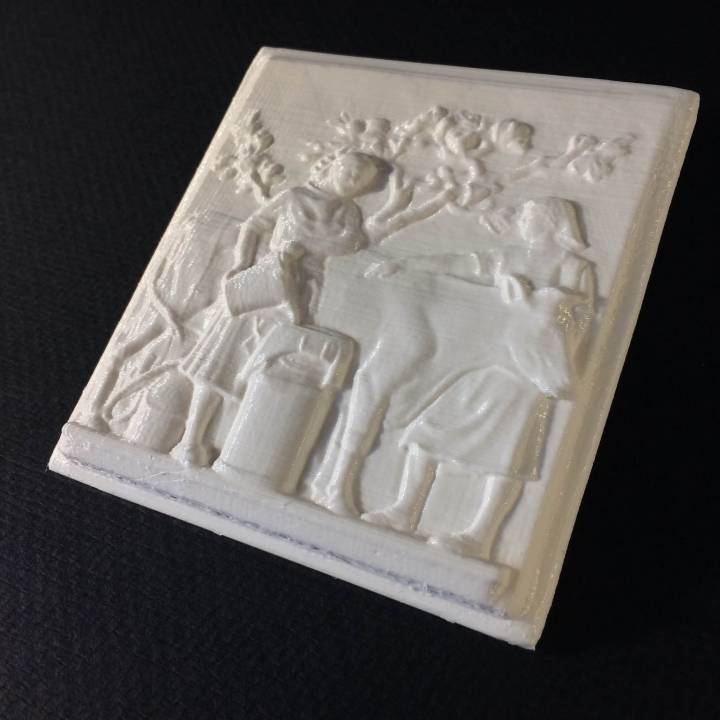 3D Printable Relief: Farmers by Scan The World