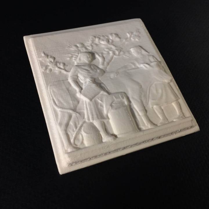3D Printable Relief: Farmers by Scan The World