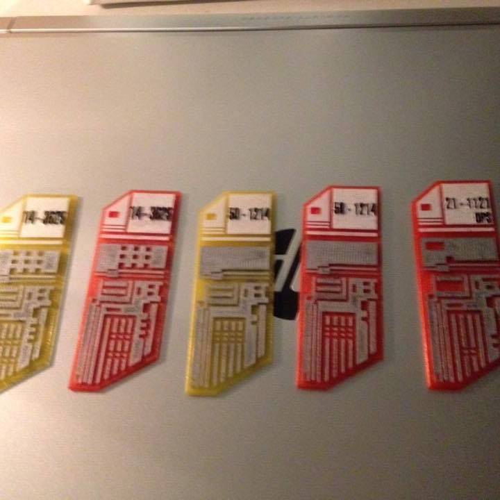 3D Printable Starfleet Isolinear Data Chips from Star Trek TNG by Jean ...