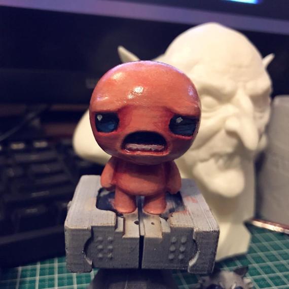 3D Printable isaac from "the binding of isaac" game by jose adan gomez rios