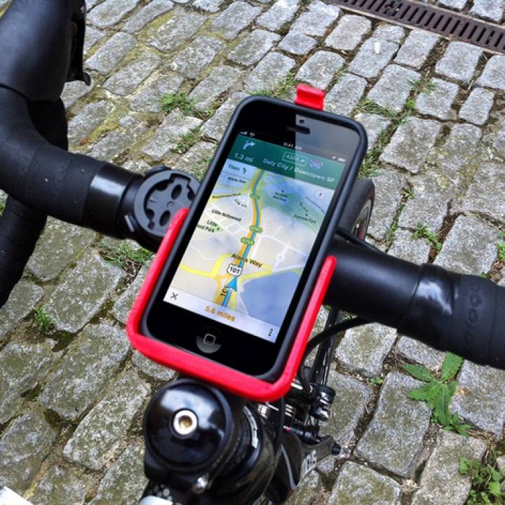 3D Printable Iphone5 Bike Phone Mount by Franc Falco