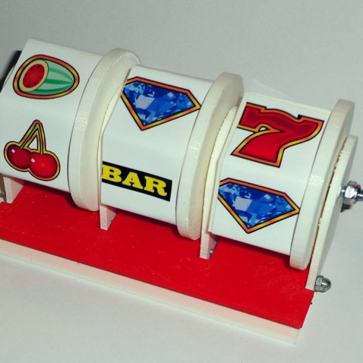 3D Printable One armed bandit by Willem van Dreumel