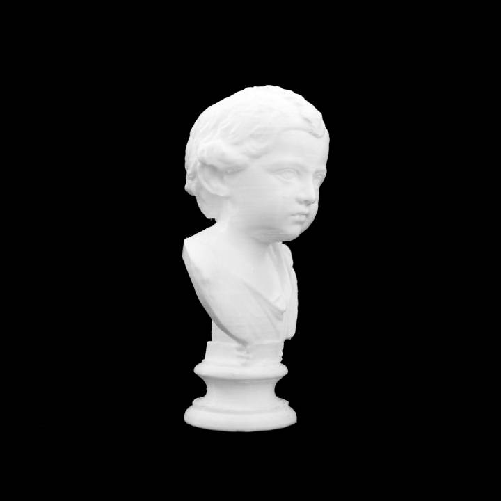 3D Printable Bust of a Boy by Christian Levett and The Mougins Museum