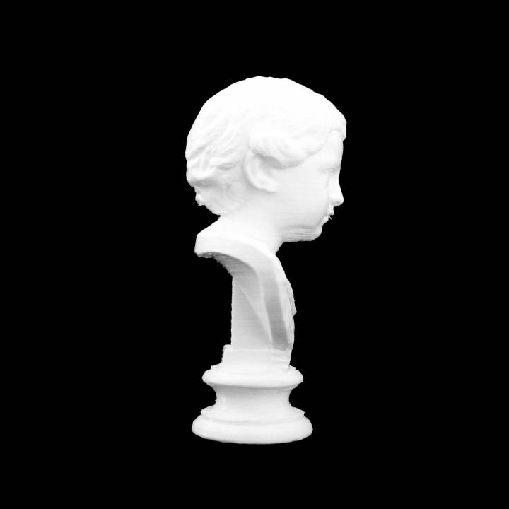 3D Printable Bust of a Boy by Christian Levett and The Mougins Museum