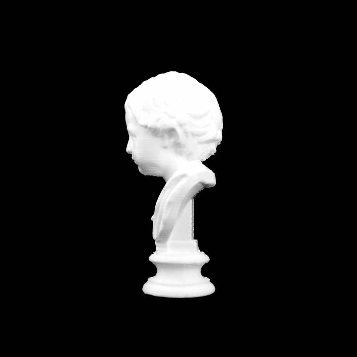 3D Printable Bust of a Boy by Christian Levett and The Mougins Museum