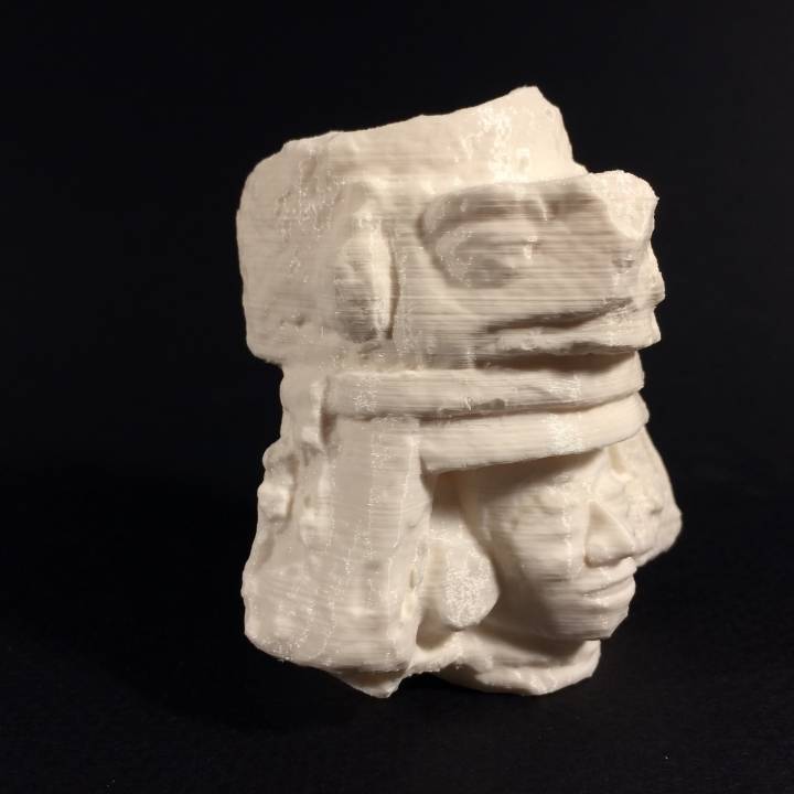 3D Printable Hatted Head of a Lord by IOxOI