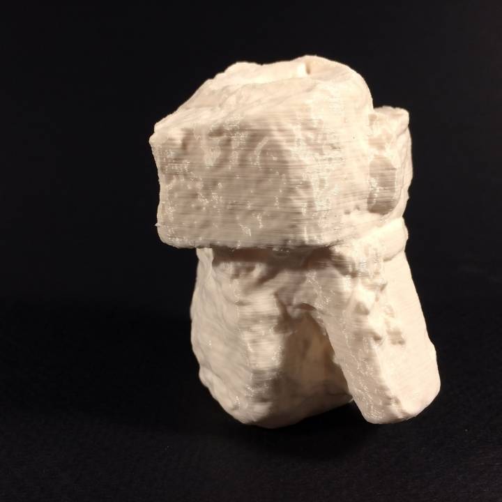 3D Printable Hatted Head of a Lord by IOxOI