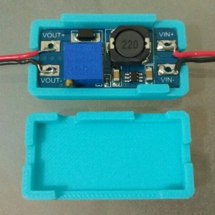 3D Printable Case for ICStation Step-up module by Julio Vazquez