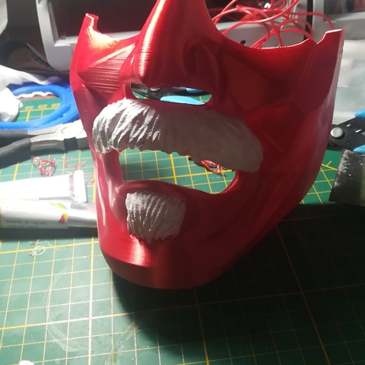 3D Print of For Honor - Kensei Mask Menpo by Tim Kilson