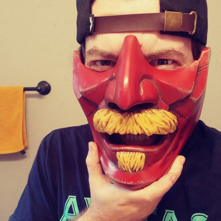 3D Print of For Honor - Kensei Mask Menpo by CD Legasse