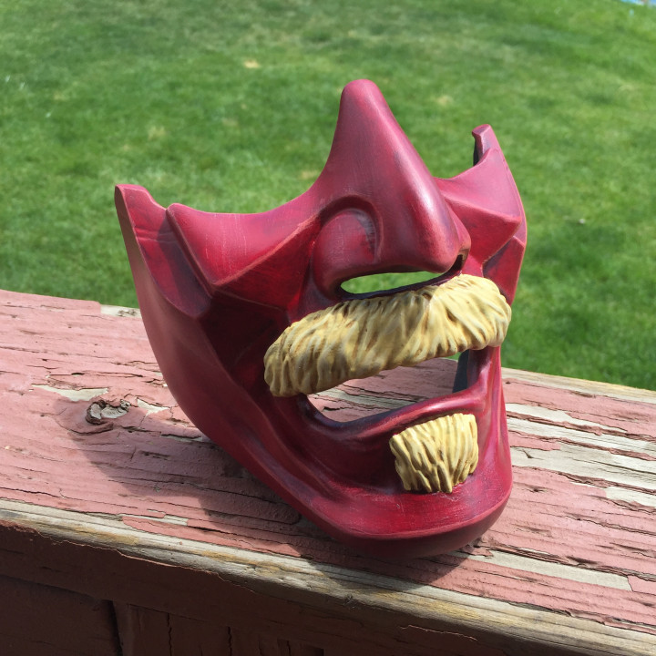 3D Print of For Honor - Kensei Mask Menpo by Aleksandr LaVigne