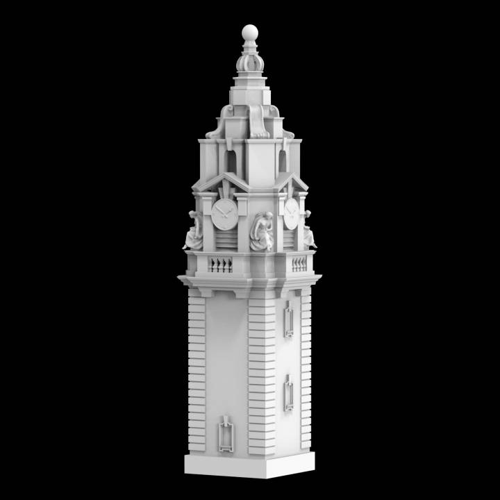 3D Printable Lambeth Town Hall Clock Tower by Scan The World