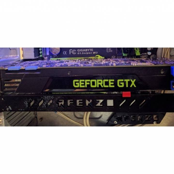 3D Printable High-End Graphics Card Support by Romano Fenzo