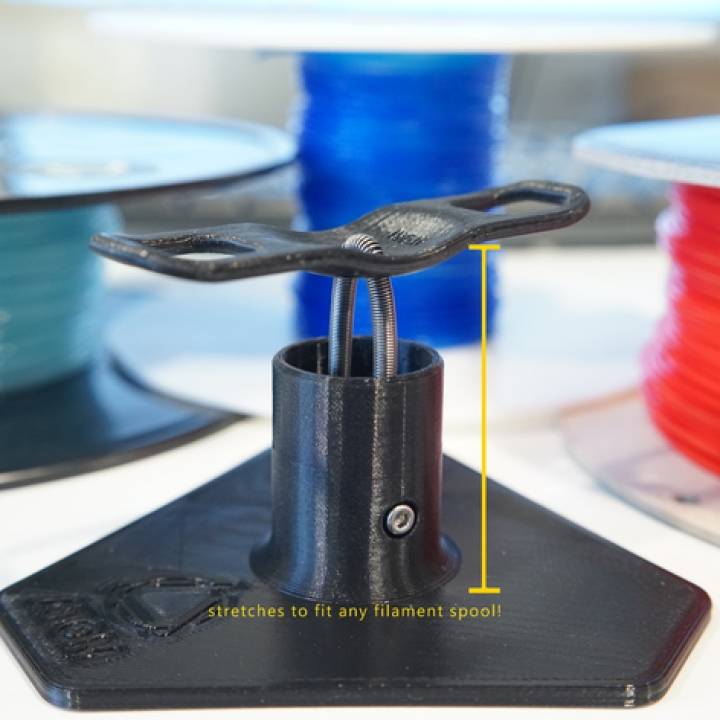 3D Printable Super smooth universal filament holder by Atom 3D Printers