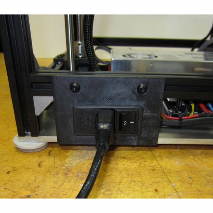 3D Printable 2020 Power Inlet Panel by Henry Arnold
