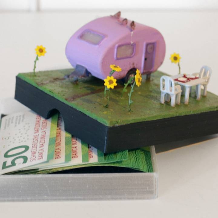 3D Printable Caravan gift box by Tobias Gabathuler