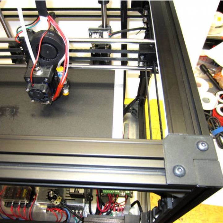 3D Printable 2020 LED Lighting Mount - HyperCube CoreXY by Henry Arnold