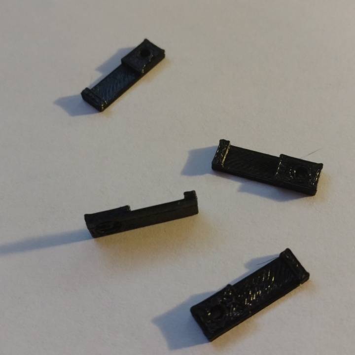 3D Printable 10mm LED Strip Light Mounting Bracket by Mframe